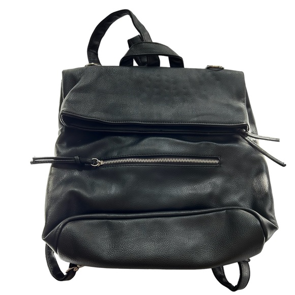 Mossimo Supply Co. | Bags | Mossimo Black Faux Leather Backpack With ...
